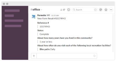 Slack Integration for Instant Form Notifications - Formsite