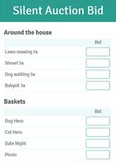 Auction Bid Form Template | Formsite