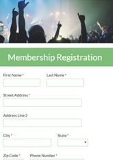 Membership Registration Form Template | Formsite