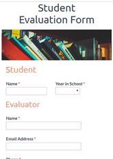 Student Performance Report Form Template | Formsite