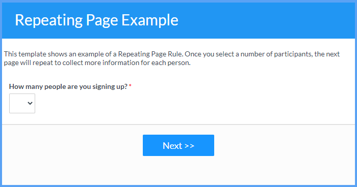 Repeating Pages Example Forms & Templates | Formsite Repeating Pages Example Forms & Templates | Formsite