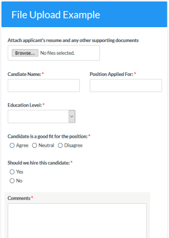 Example Form Templates | Formsite