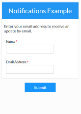 Notifications Example Forms & Templates | Formsite