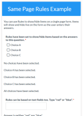 Same Page Rules Example Forms & Templates | Formsite