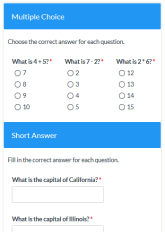 Scoring Quiz Example Forms & Templates | Formsite