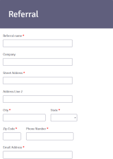 Referral Form Template | Formsite