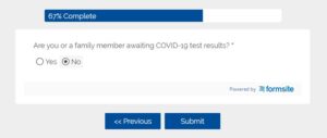 COVID-19 Example Questions for Screening Forms - Formsite