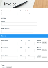 Invoice Form Template | Formsite