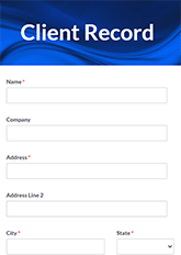 Client Record Form Template | Formsite