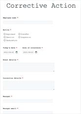 Corrective Action Form Template | Formsite