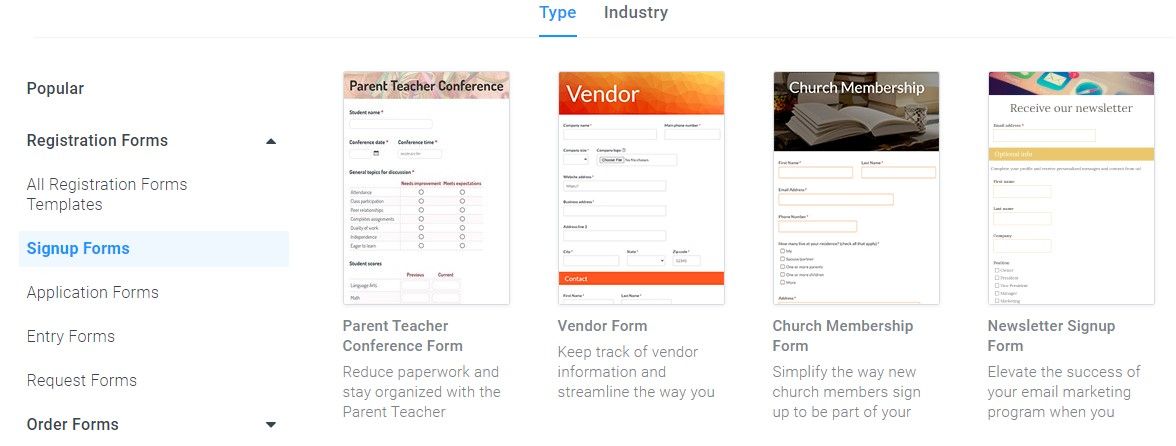 Signup Form Templates for Easy Online Registrations - Formsite