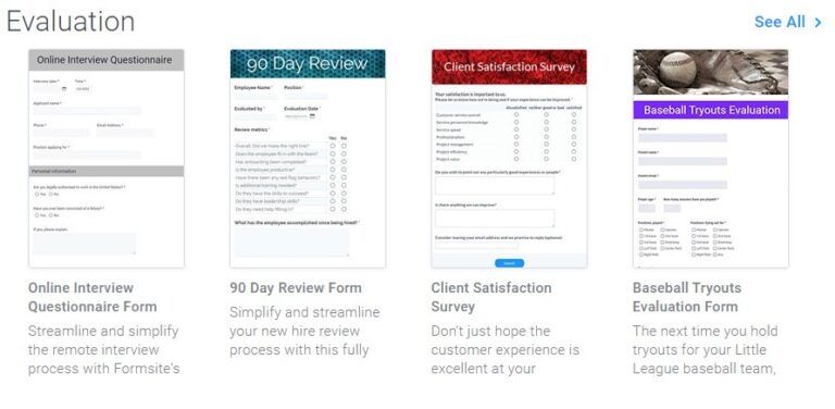 How To Create an Online Evaluation Form - Formsite