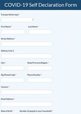 COVID-19 Self Declaration Form Template | Formsite