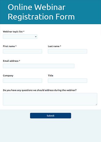 Signup Form Templates | Formsite