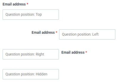 Hidden Labels, Question Positions, and Other Form Label Tips - Formsite