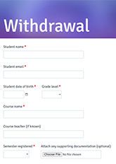 Withdrawal Form Template | Formsite