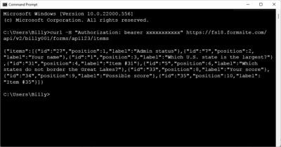 Working With the Formsite API & Sample Code - Formsite