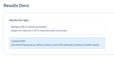 Include Images in Results PDF Documents - Formsite