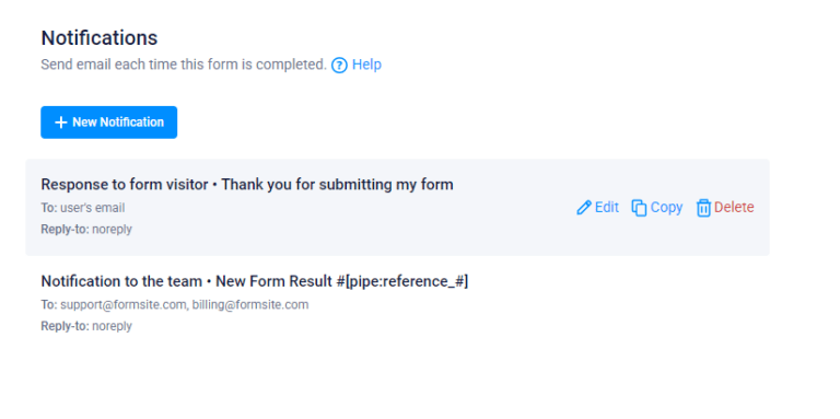 Formsite Design Enhancement for New List Navigation - Formsite