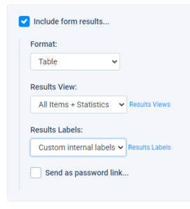Results Labels for Custom Results & Reports - Formsite