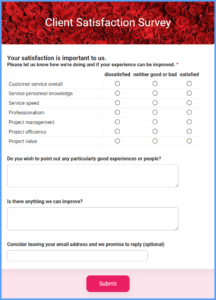 Client Satisfaction Survey Template | Formsite