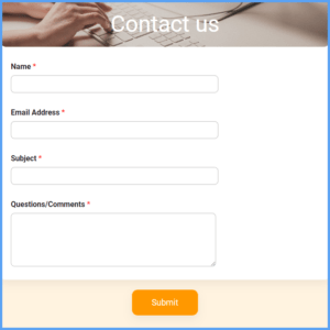 Online Contact Form Template | Formsite