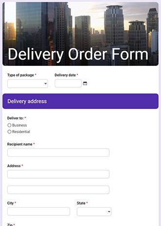 Service Order Form Templates | Formsite