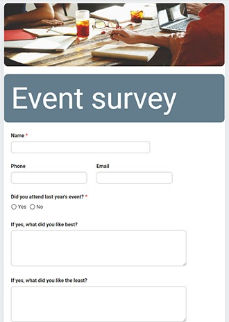 Event Form Templates | Formsite