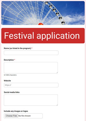 Application Form Templates | Formsite