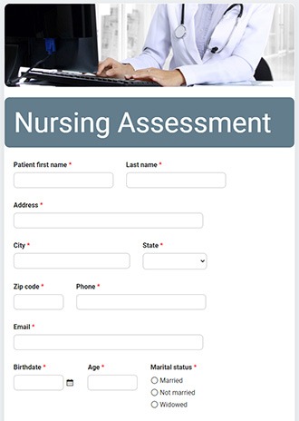 Nursing Assessment Form Templates Orthopedics Operating Room Nurse