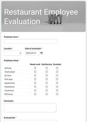 Restaurant Customer Feedback Form