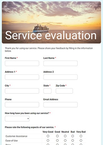 Evaluation Form Templates | Formsite