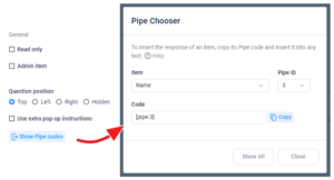 Create Custom Notification Results with Pipe Codes - Formsite