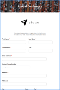 Conference Registration Form Template | Formsite