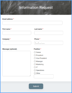 Information Request Form Template | Formsite